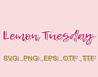 Lemon Tuesday Font - Etsy