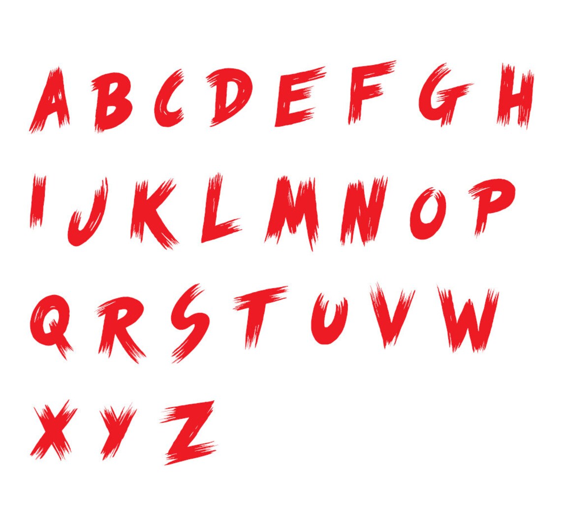 Scream Again Font Svg Filesotf for Cricutsvg Sillhouttesvg | Etsy