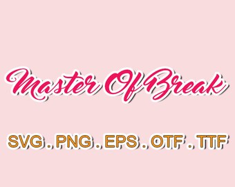 Master of Break Font - Etsy
