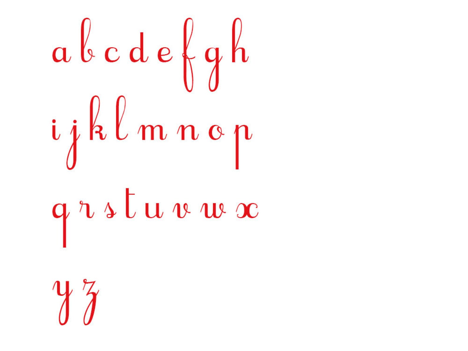 Cursif Font Svg Filesotf for Cricutsvg Sillhouttesvg | Etsy