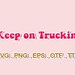 Keep on Truckin Font Svg Filesotf for Cricutsvg - Etsy Canada