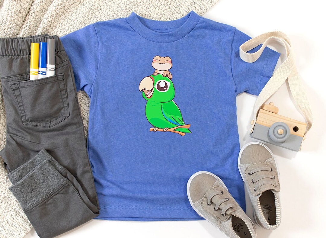 Toddler Size | Cute Puerto Rican Parrot and Coqui Frog Shirt | Puerto ...