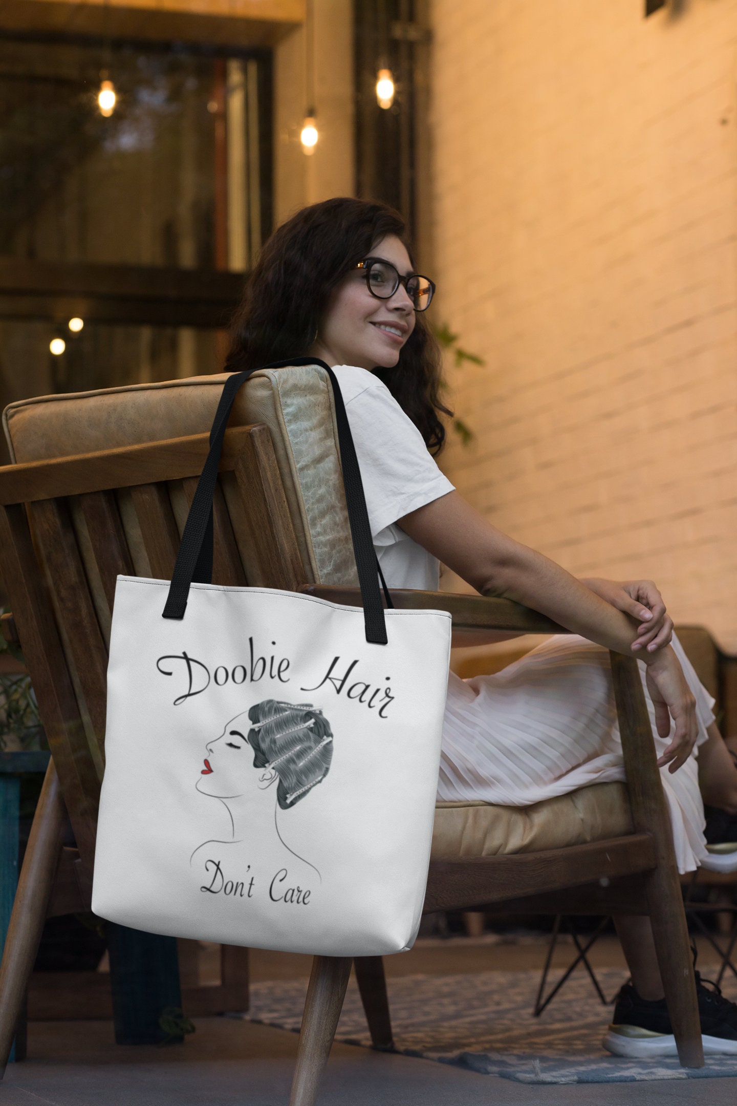 Doobie Hair Dont Care 16x20 Large Tote Bag | Etsy