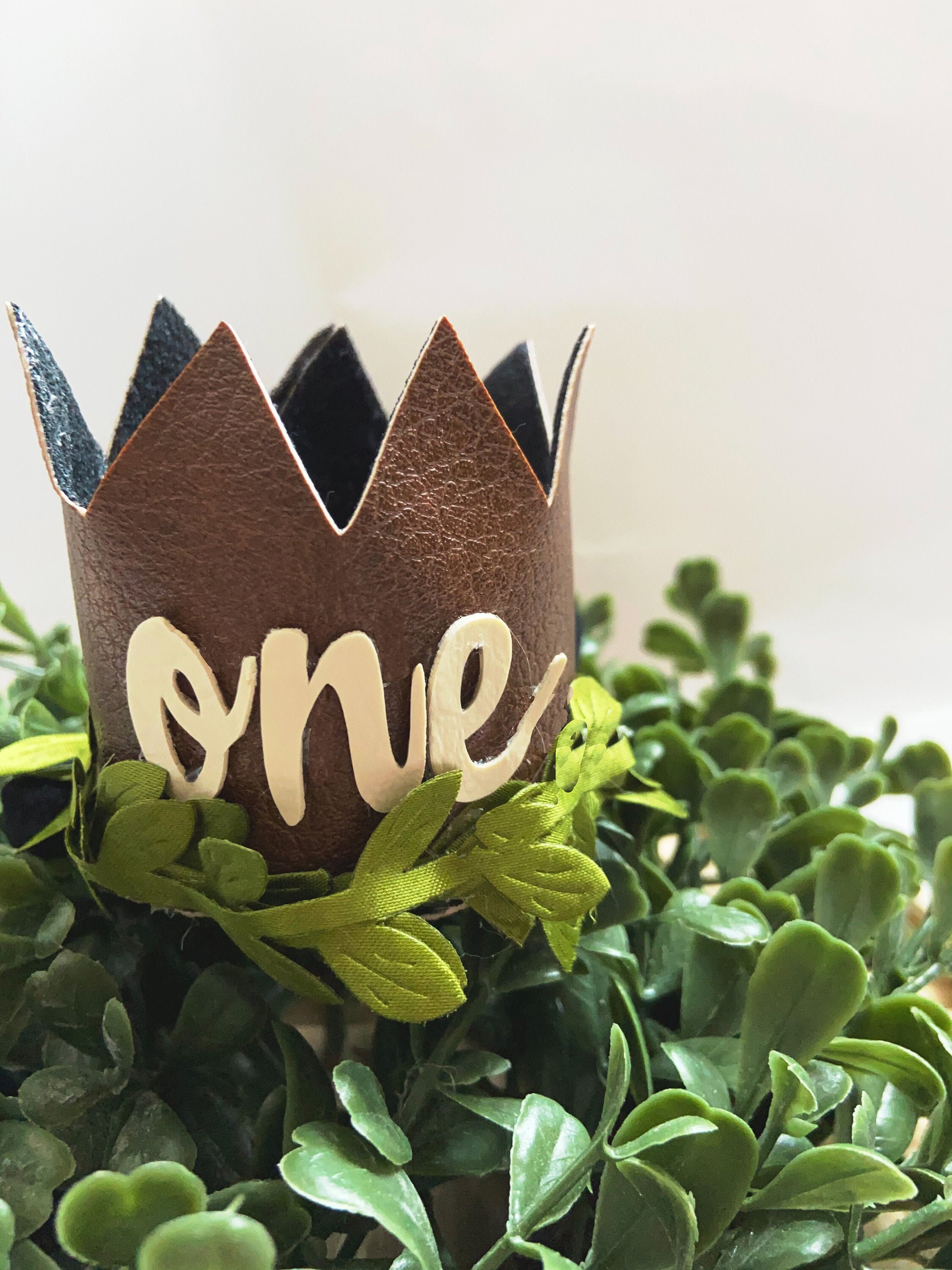Wild One Birthday Crown | Boys Birthday Crown| Woodland Birthday Crown ...