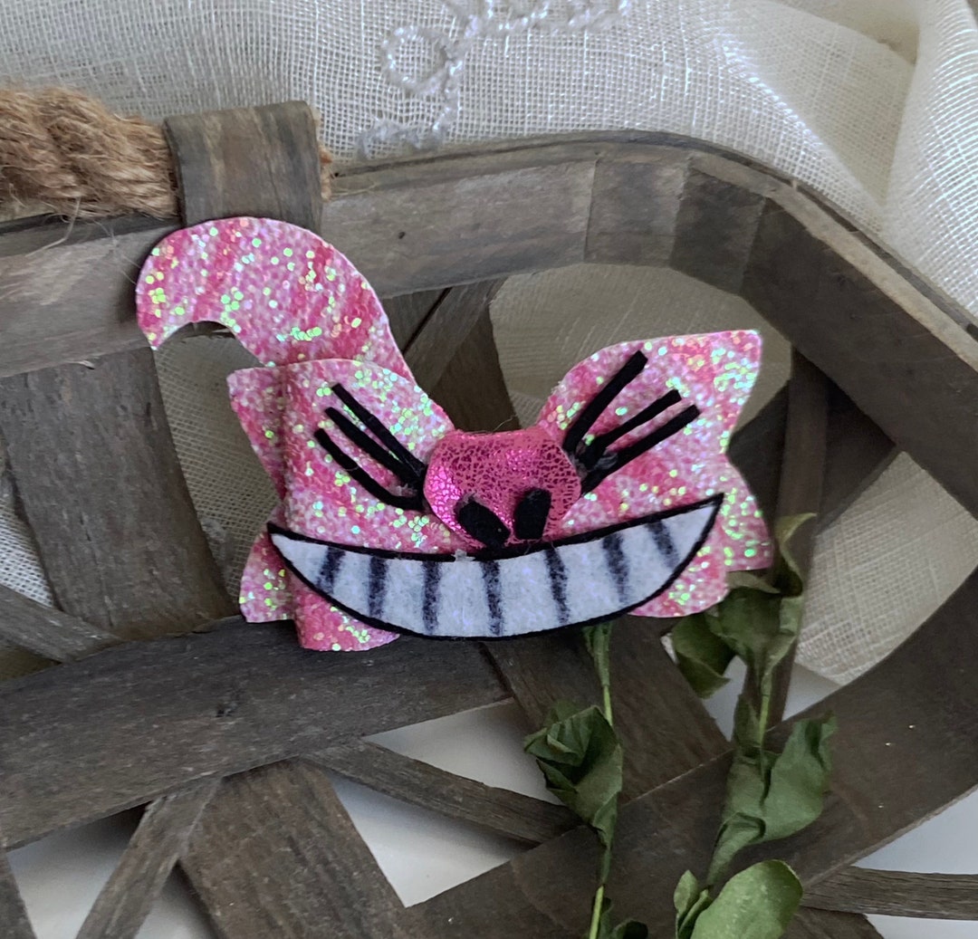 Cheshire Cat Inspired Hair Bow, , Alice in Wonderland Bow, Wonderland ...