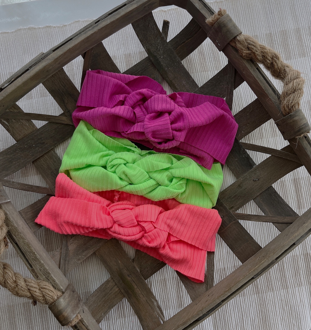 Neon Celtic Knot Headband, Soft Summer Headbands , 80s 90s Style ...