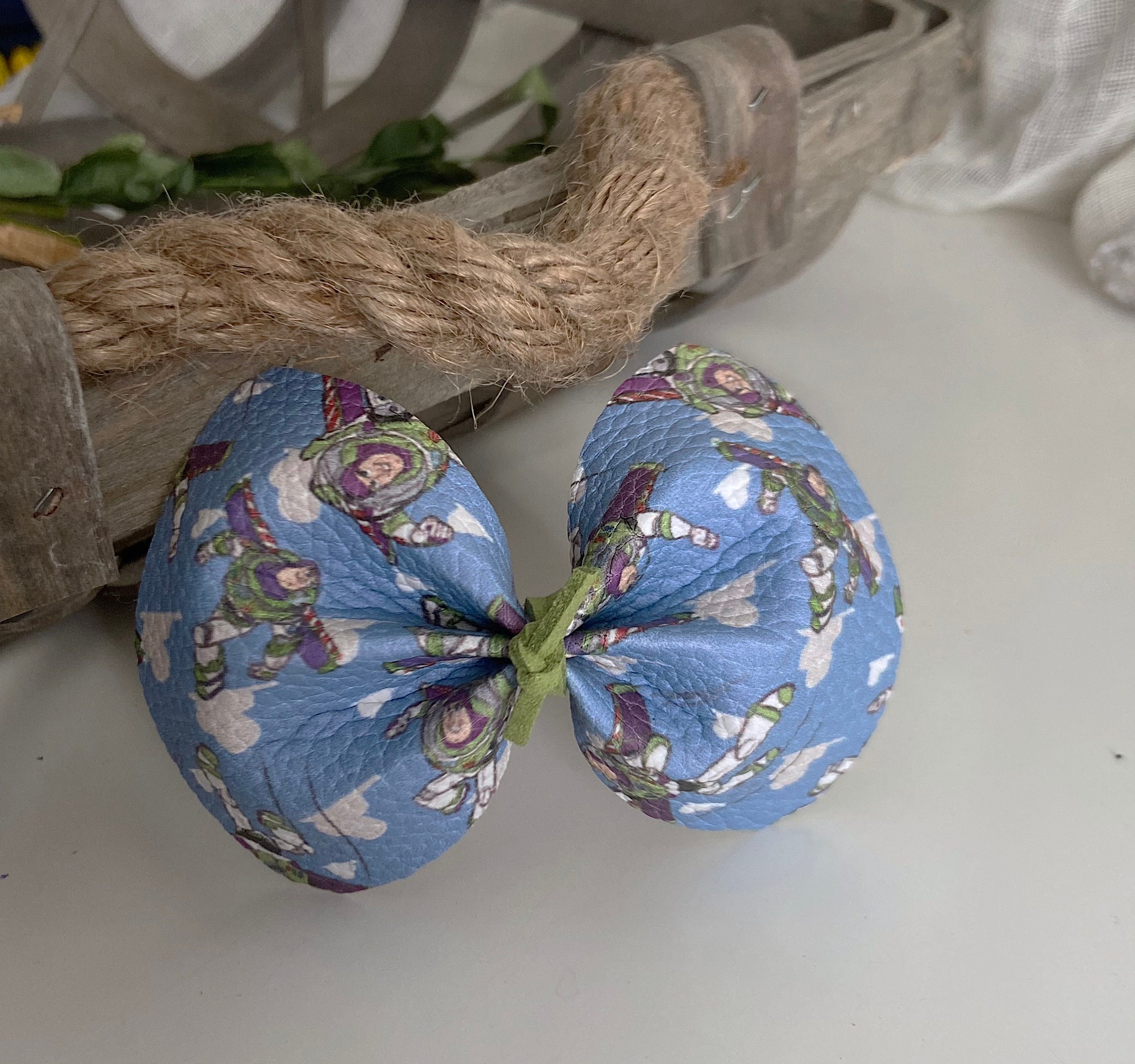 Buzz Lightyear Inspired Hair Bow Boho Buzz Bow Toy Story - Etsy