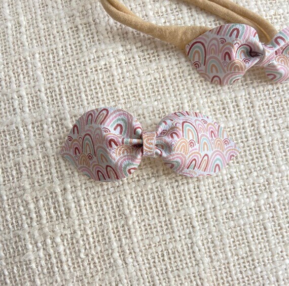 Boho Rainbow Hair Bow Boho Baby Bow Boho Girls Bow | Etsy