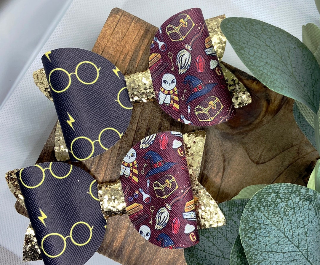 Harry Potter Inspired Bow | Wizard Bow | Disney Bows - Etsy