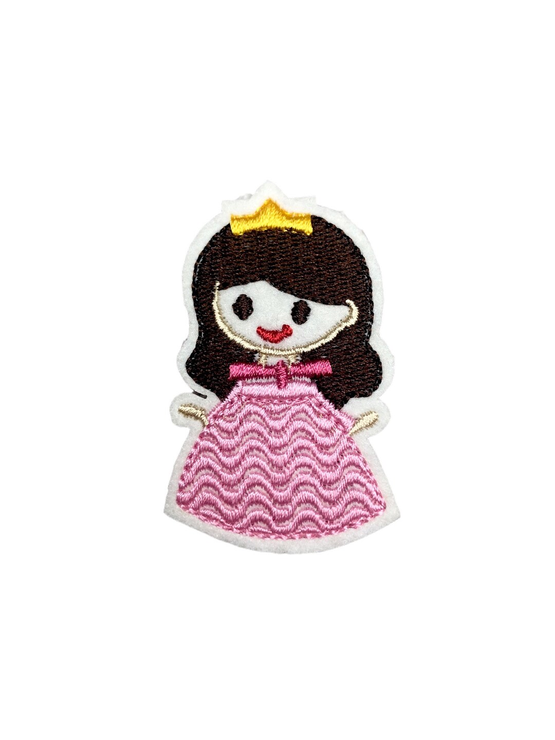 Pretty Pink Princess Iron on Sewing Patch, Girly Patches, Iron on ...