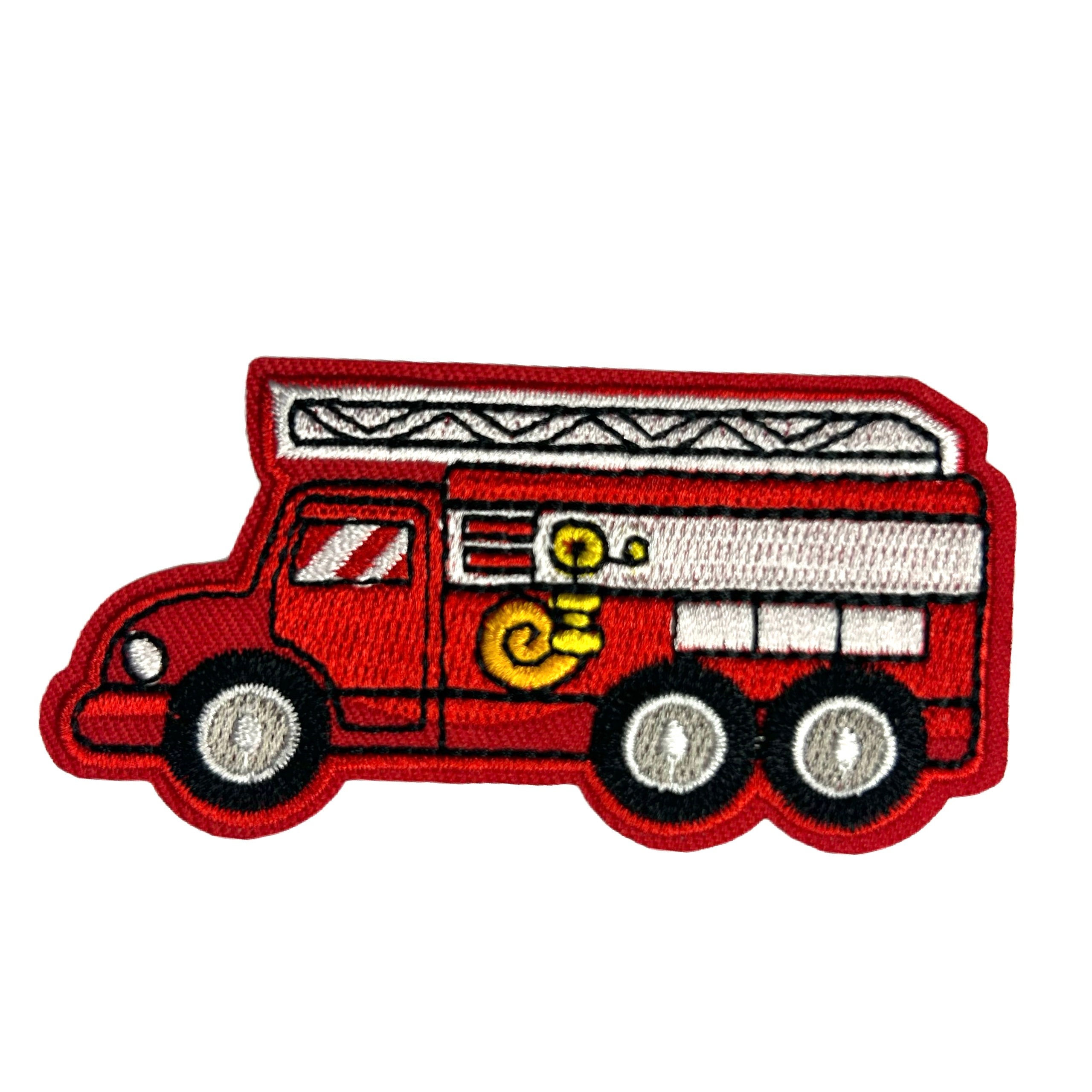 Emergency Vehicles Iron on Sew on Patches, Fire Truck Patch, Police Car ...