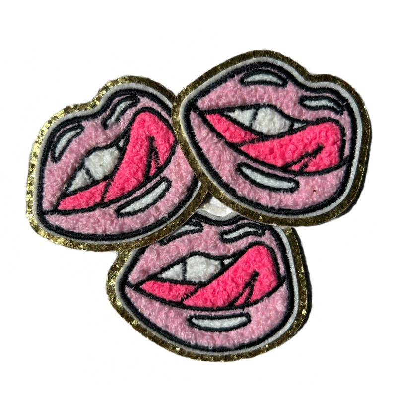 Lips Iron on Patch - Etsy