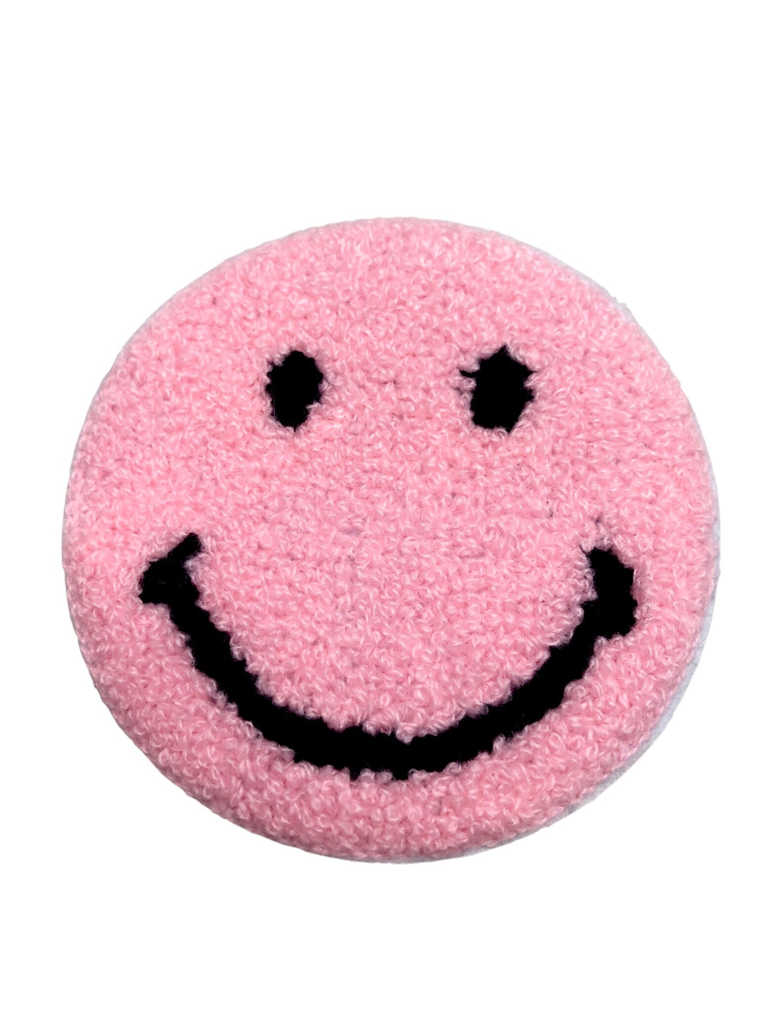 Chenille Happy Face Emoji Sew on Decorative Patch, Cool Patches, Emoji ...