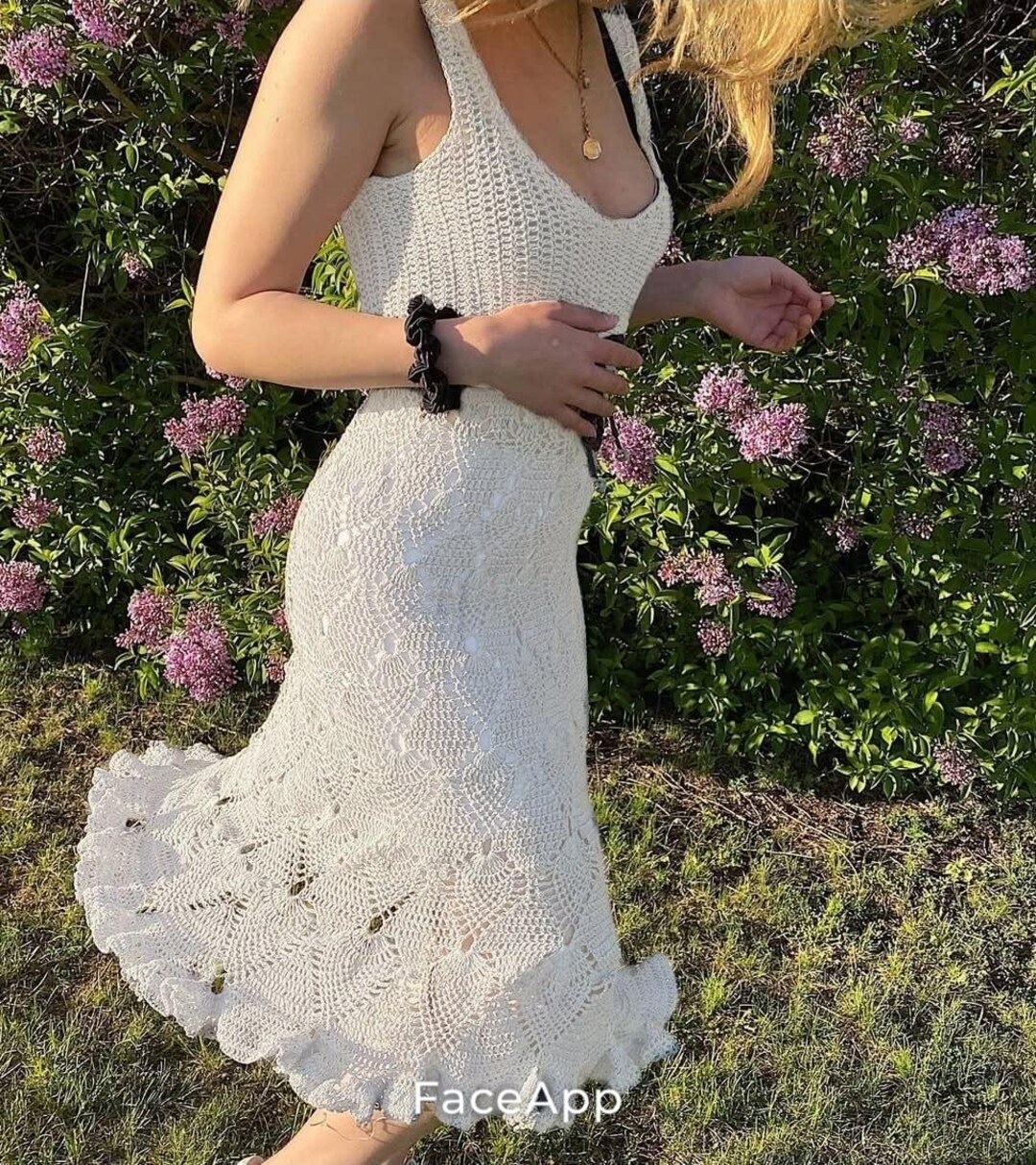 Beautiful off Withe Bohemian Summer Dress, Size M 38/40 - Etsy