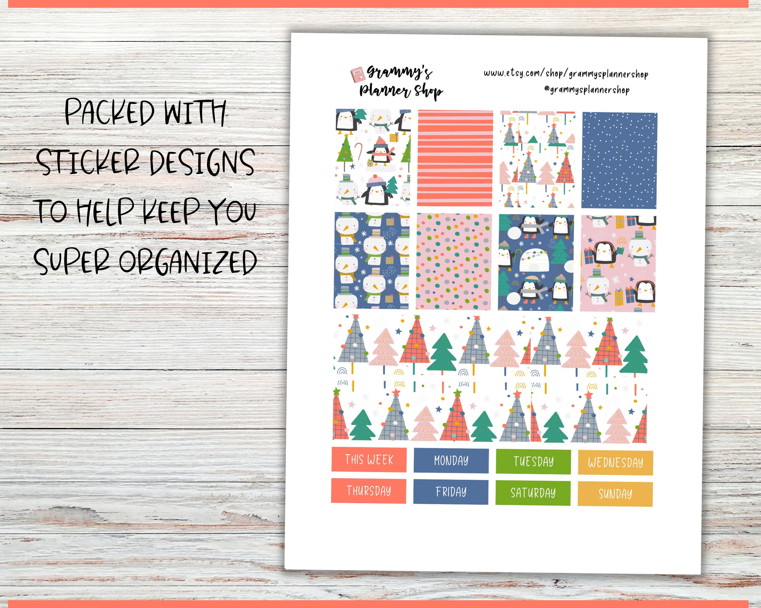 Winter Planner Stickers Printable, Erin Condren Planner Stickers ...