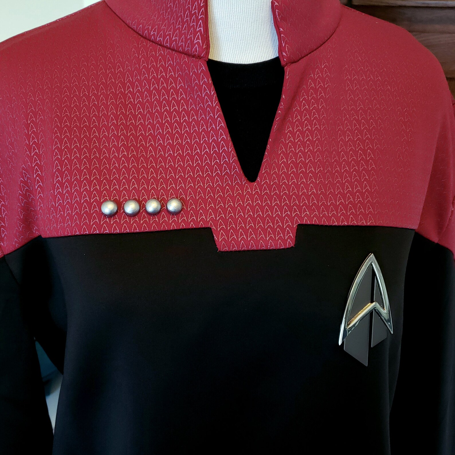 Magnetic Captain Rank Pips From Star Trek: Picard 2020 Silver Rounded ...