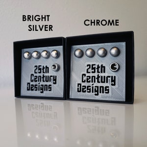 Magnetic Captain Rank Pips From Star Trek: Picard 2020 Silver Rounded ...