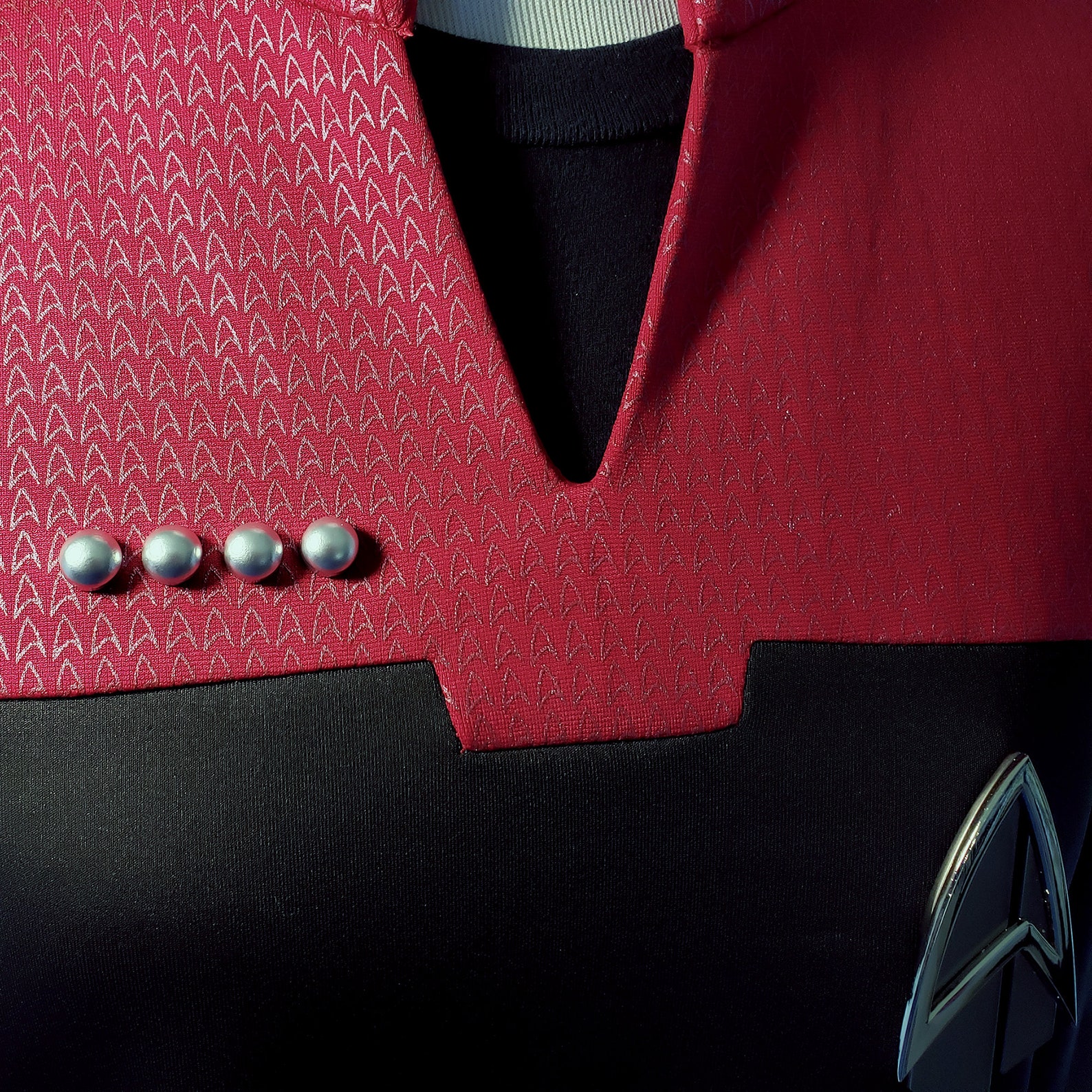 Magnetic Captain Rank Pips From Star Trek: Picard 2020 Silver Rounded ...