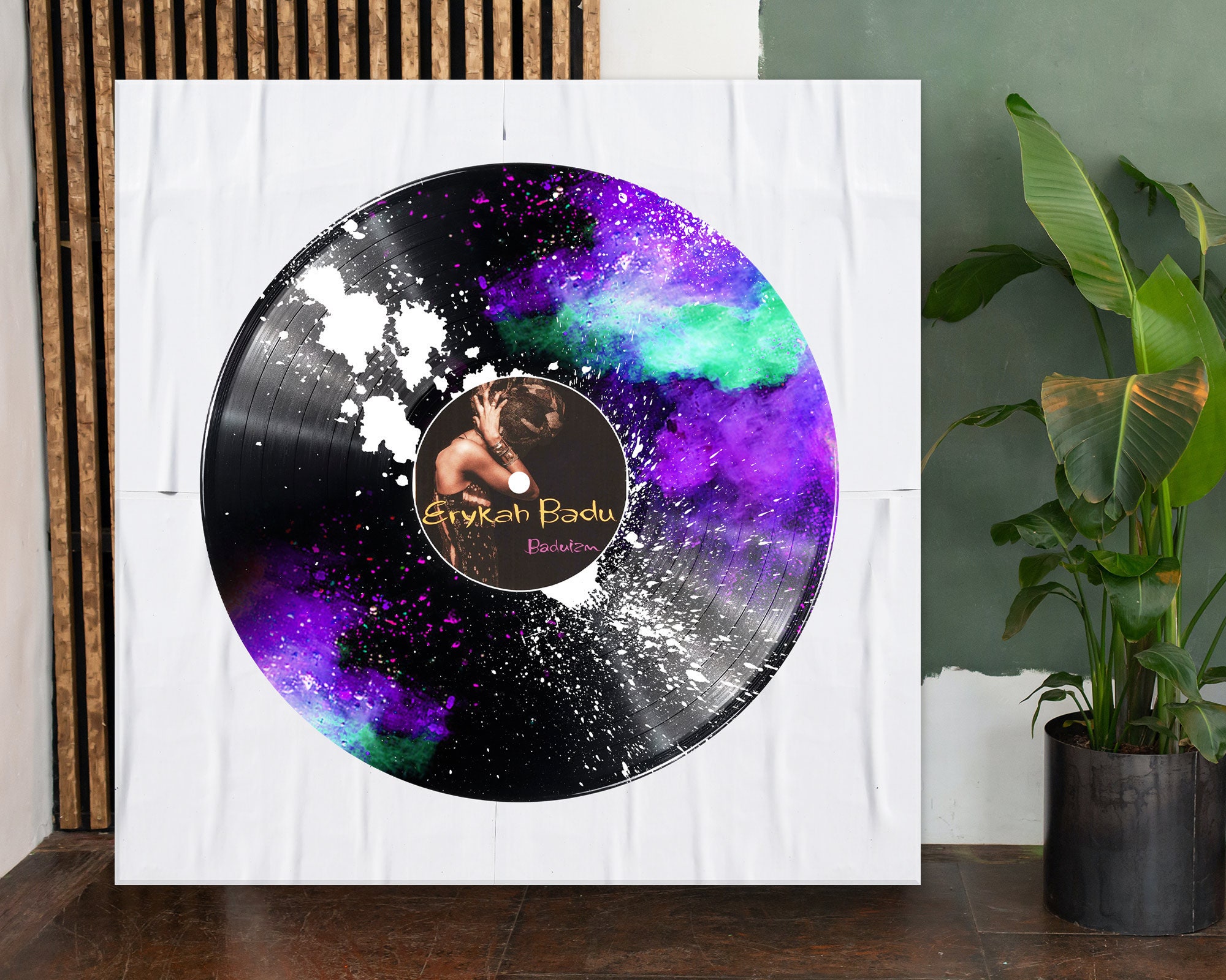 Erykah Badu Record Paint Design, Digital Printable Wall Art, Instant ...