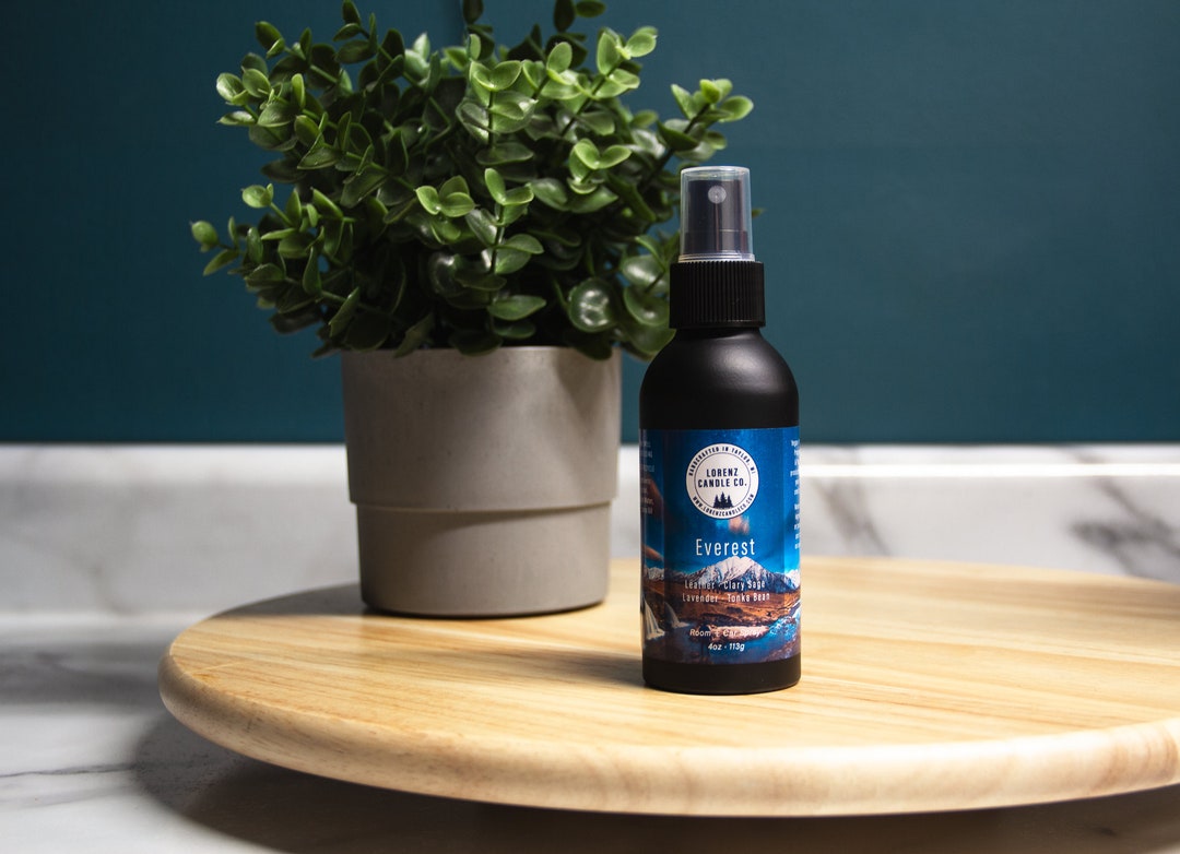 Everest Room Spray 4oz (leather, Clary Sage, Lavender, & Tonka Bean ...