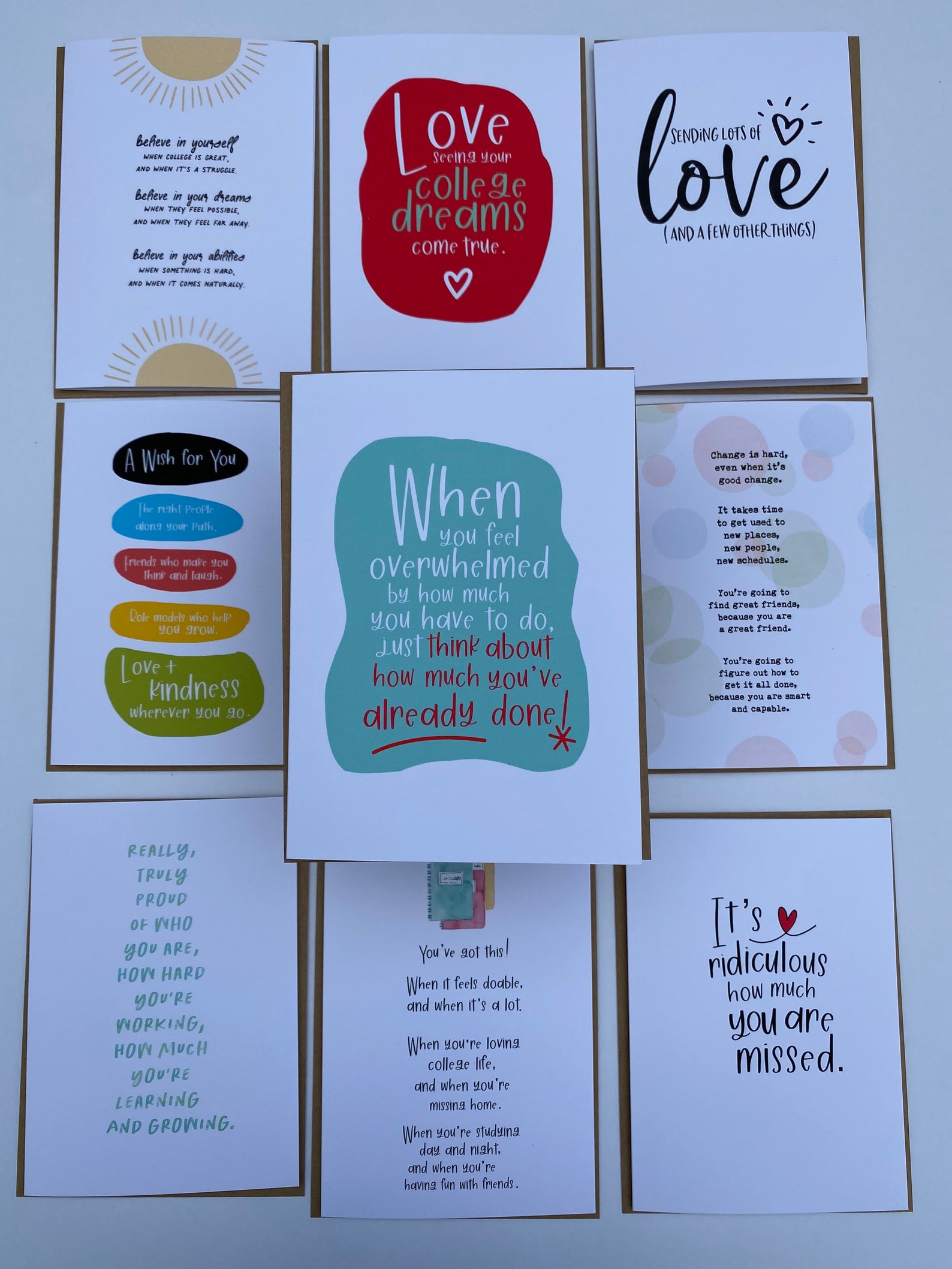 Card for College Kids Care Package for College Student - Etsy