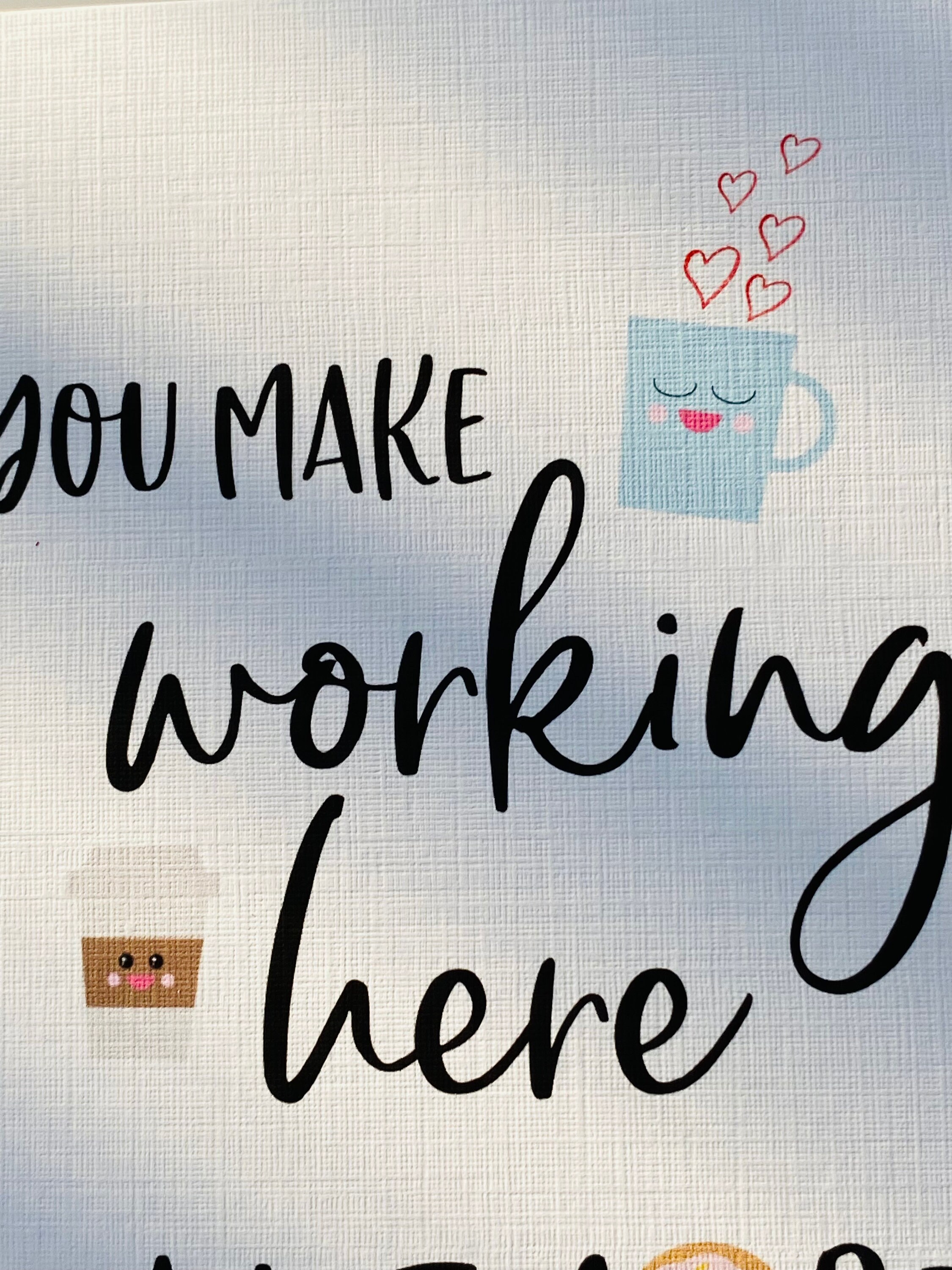 Birthday Card Work Friends Coworker Birthday Cards Coffee - Etsy