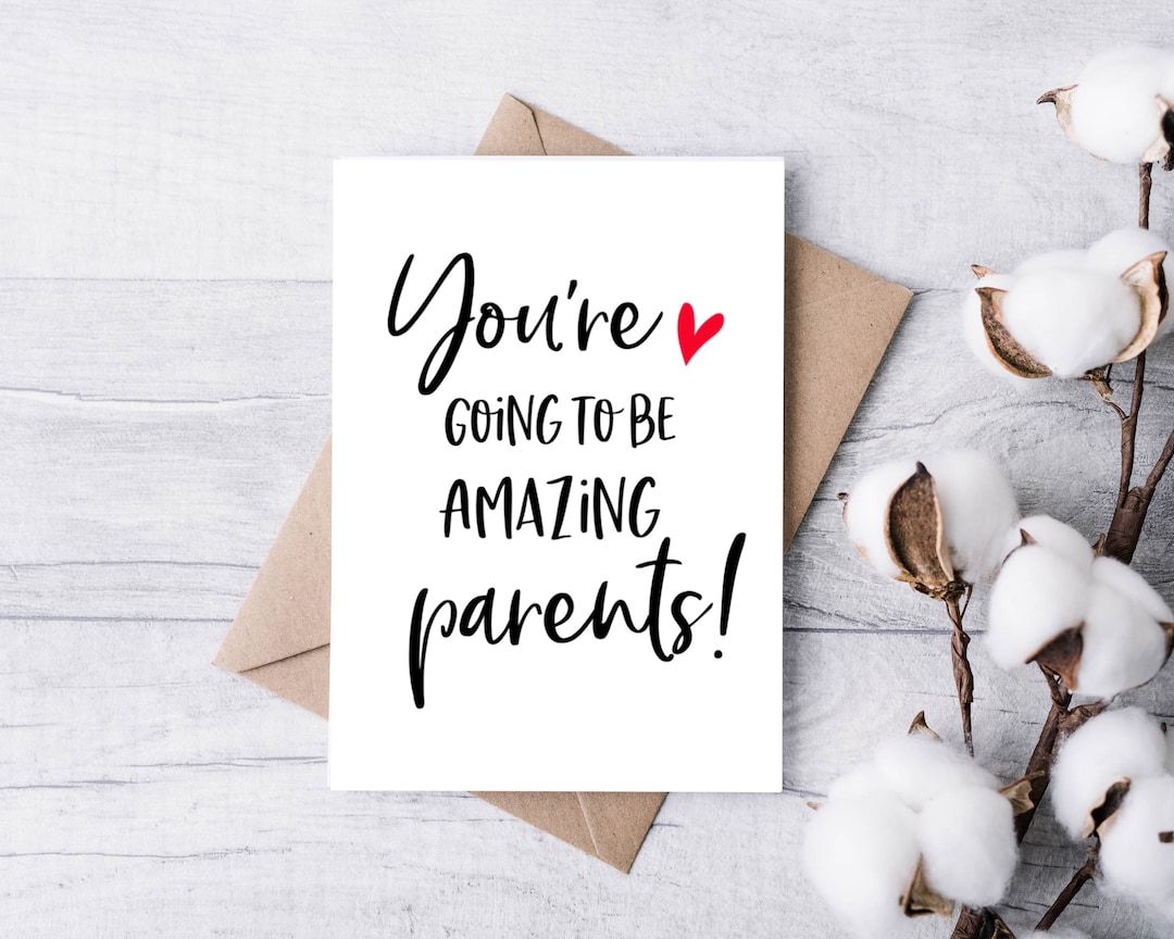 Parents to Be Card, Pregnancy Congrats Card - Etsy