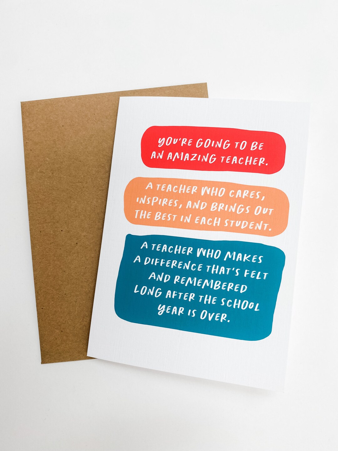 New Teacher Card, First Year Teacher, First Year Teaching, New Teacher ...