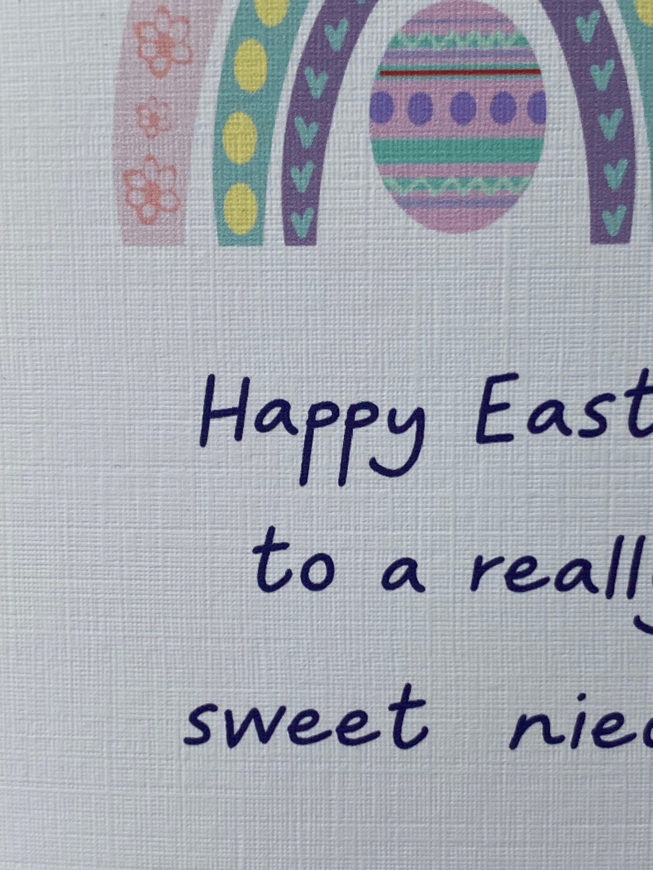 Easter Card for Niece Happy Easter Card Niece Gift From - Etsy