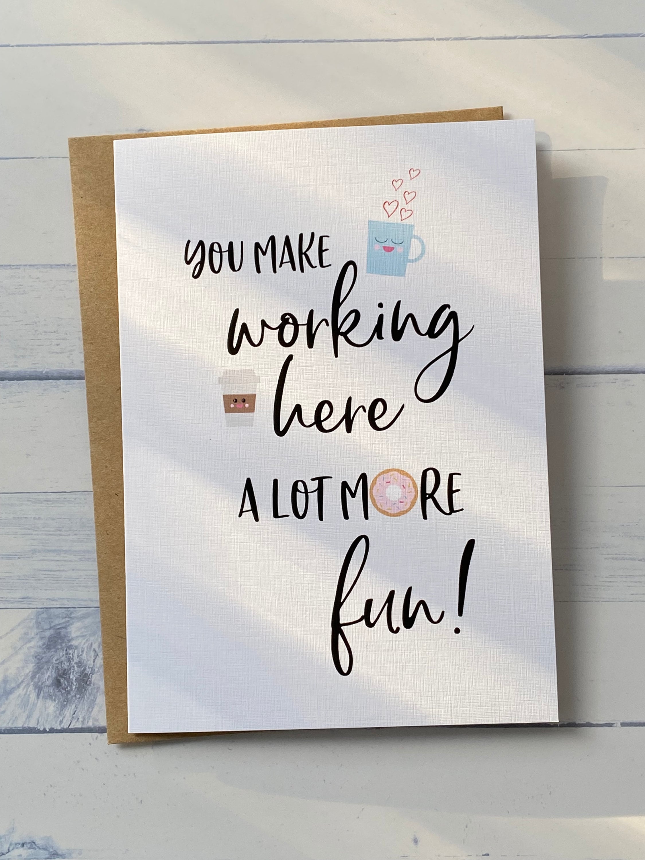 Birthday Card Work Friends Coworker Birthday Cards Coffee - Etsy