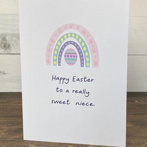 Easter Card for Niece, Happy Easter Card, Niece Gift From Aunt, Cute ...