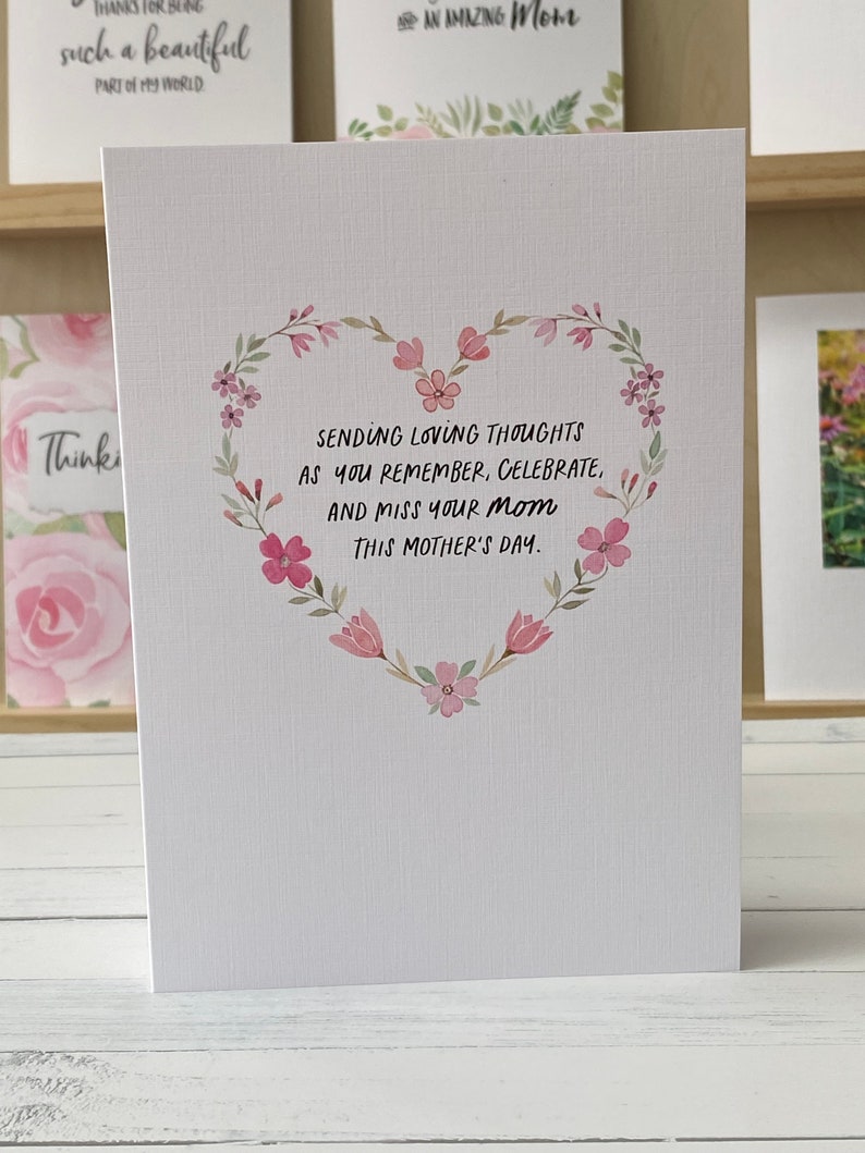 Sympathy Card: First Mother's Day Without Mom, Bereavement Gift - Etsy