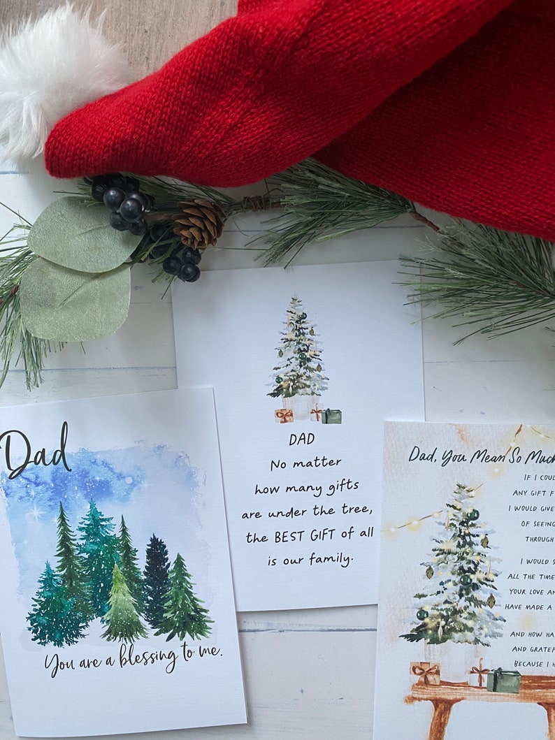 Special Dad Christmas Card, Family Gift - Etsy