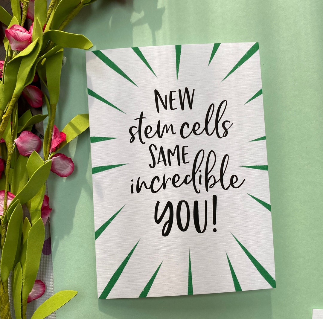 Stem Cell Transplant Card, Get Well Card, Cancer Support - Etsy