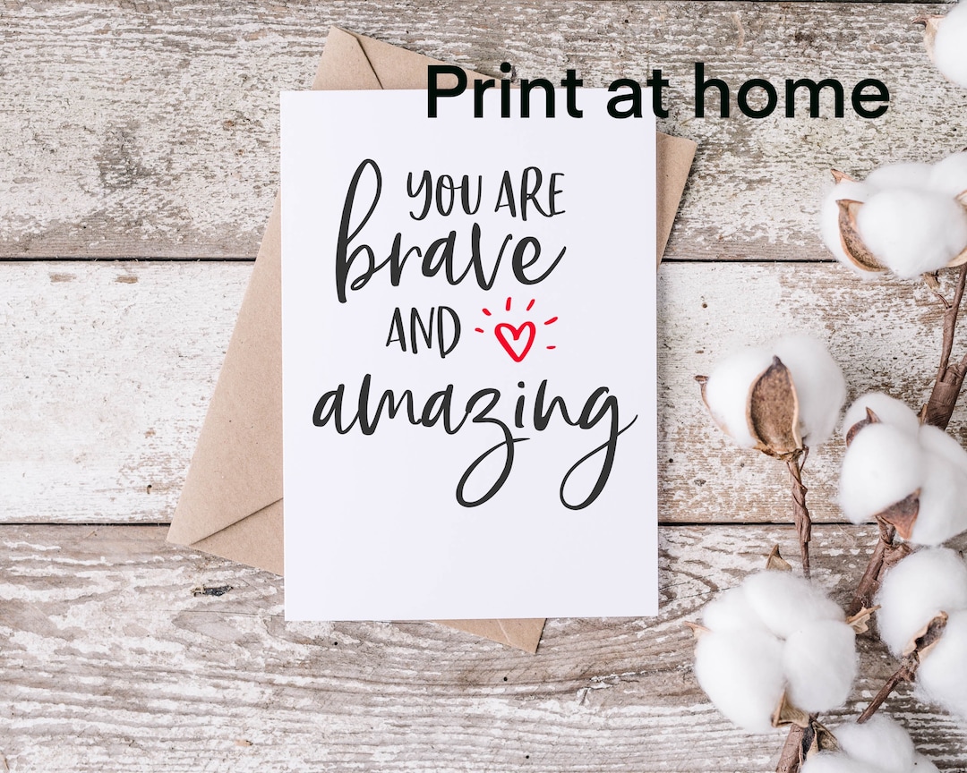Printable Encouragement Cards for Friend, Cancer Support, Uplifting ...