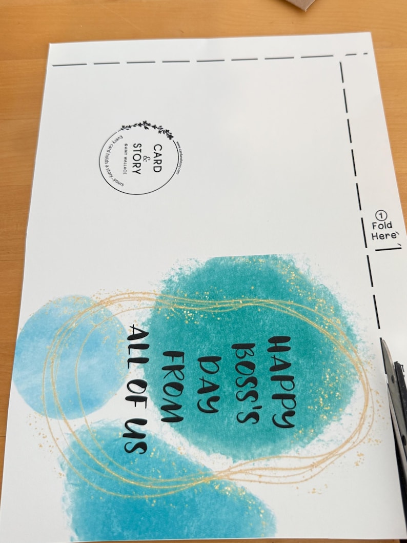 Printable Boss's Day Card: From Employee or Group, Digital Download - Etsy