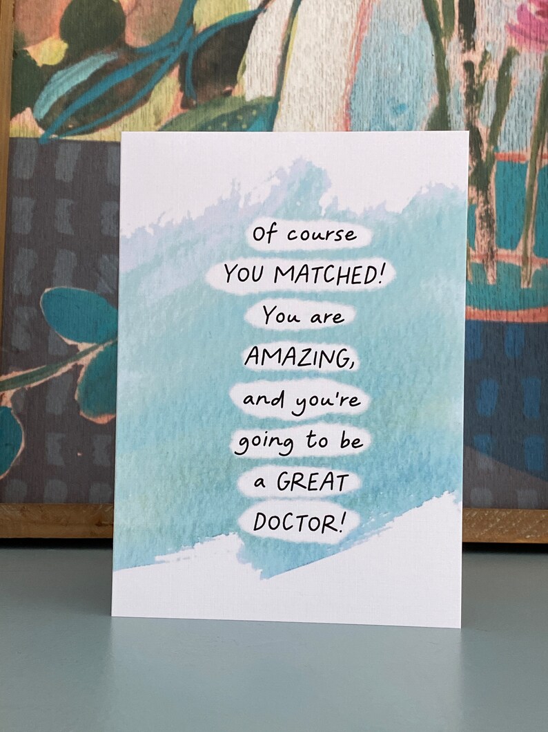 Doctor Match Day Card: Residency Congratulations - Etsy