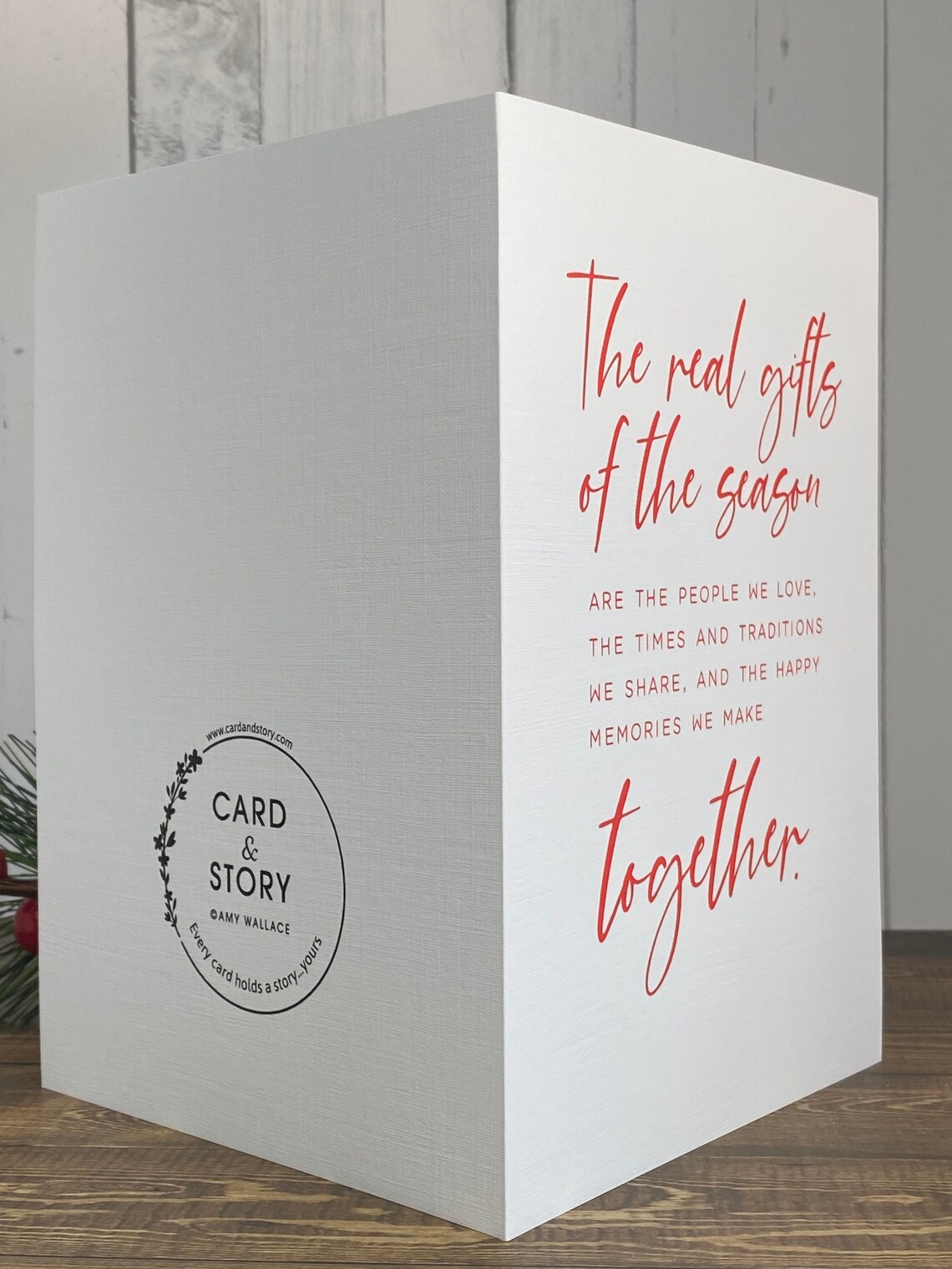 Meaningful Christmas Card: Real Gifts of the Season, Family Holiday - Etsy