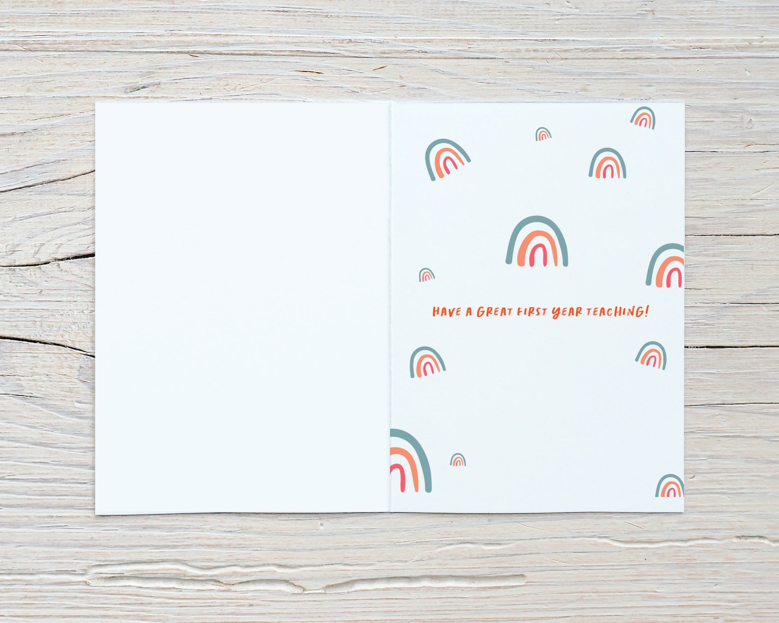 New Teacher Card, Graduation Gift, Education Major - Etsy
