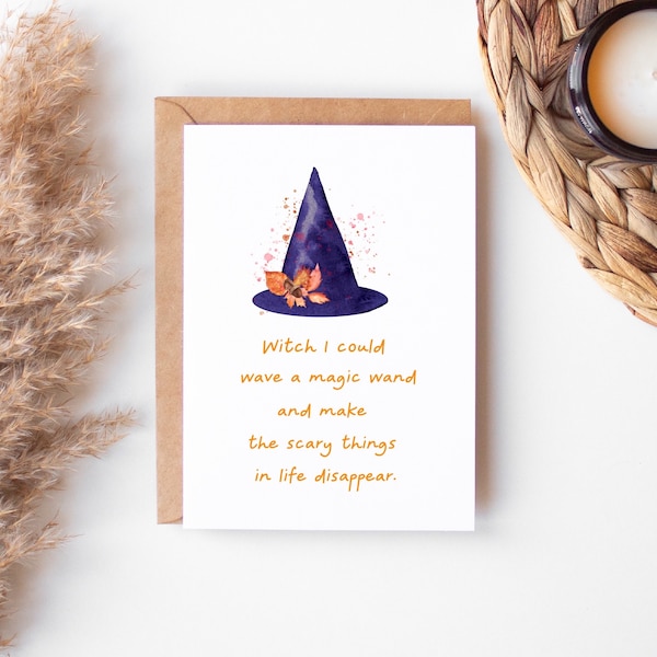Witch Card - Etsy