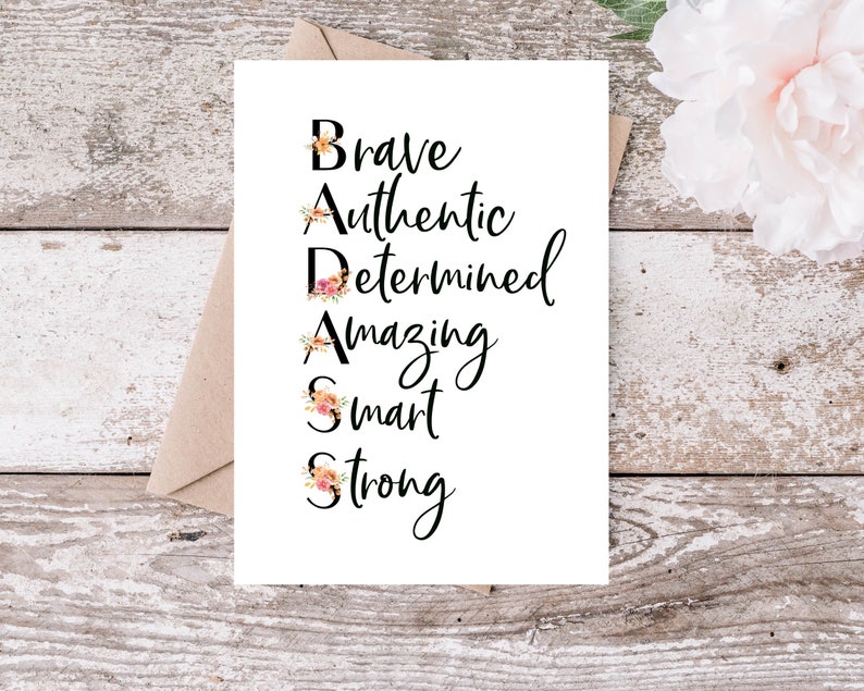 Badass Cards You're a Badass Care Package Badass - Etsy