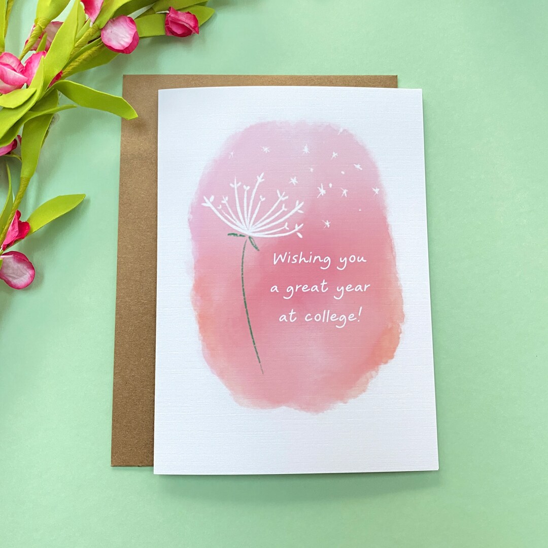 College Card: Daughter, Granddaughter, Niece - Good Luck at School - Etsy