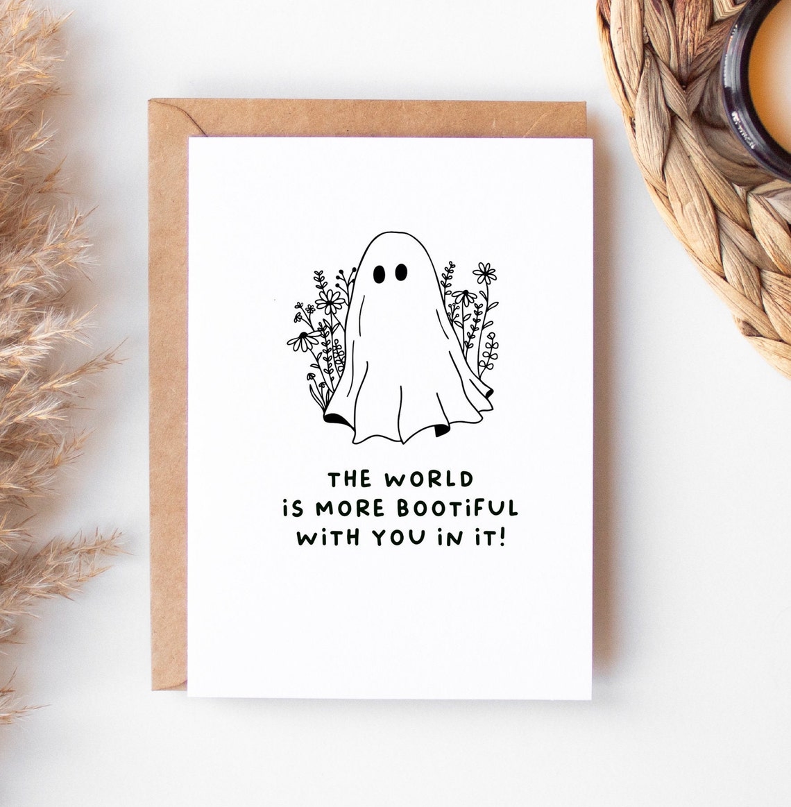 Cute Halloween Card for Girls, Ghost Halloween Card for Daughter, Happy ...