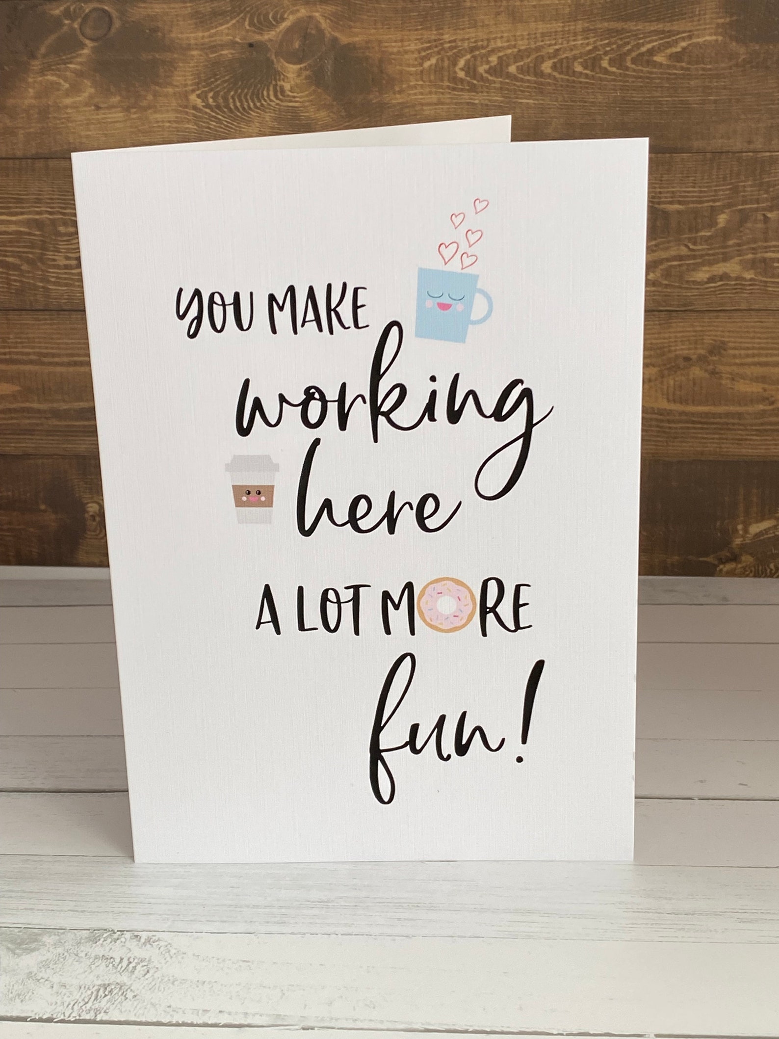 Birthday Card Work Friends Coworker Birthday Cards Coffee - Etsy