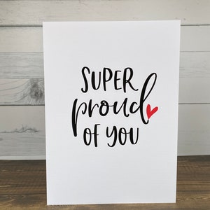 So Proud of You Card, Congratulations Card, Achievement Card, New Job ...