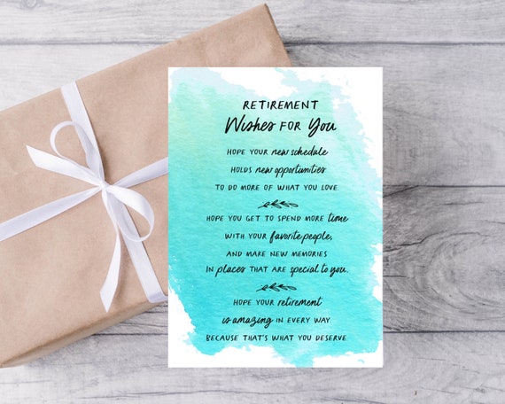 Retirement Wishes For Boss