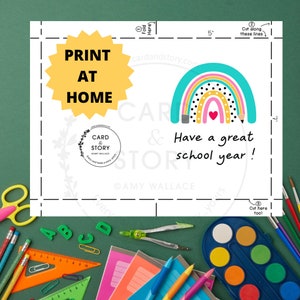 Back to School Card Printable, for Kids, for Teacher, Have a Great ...