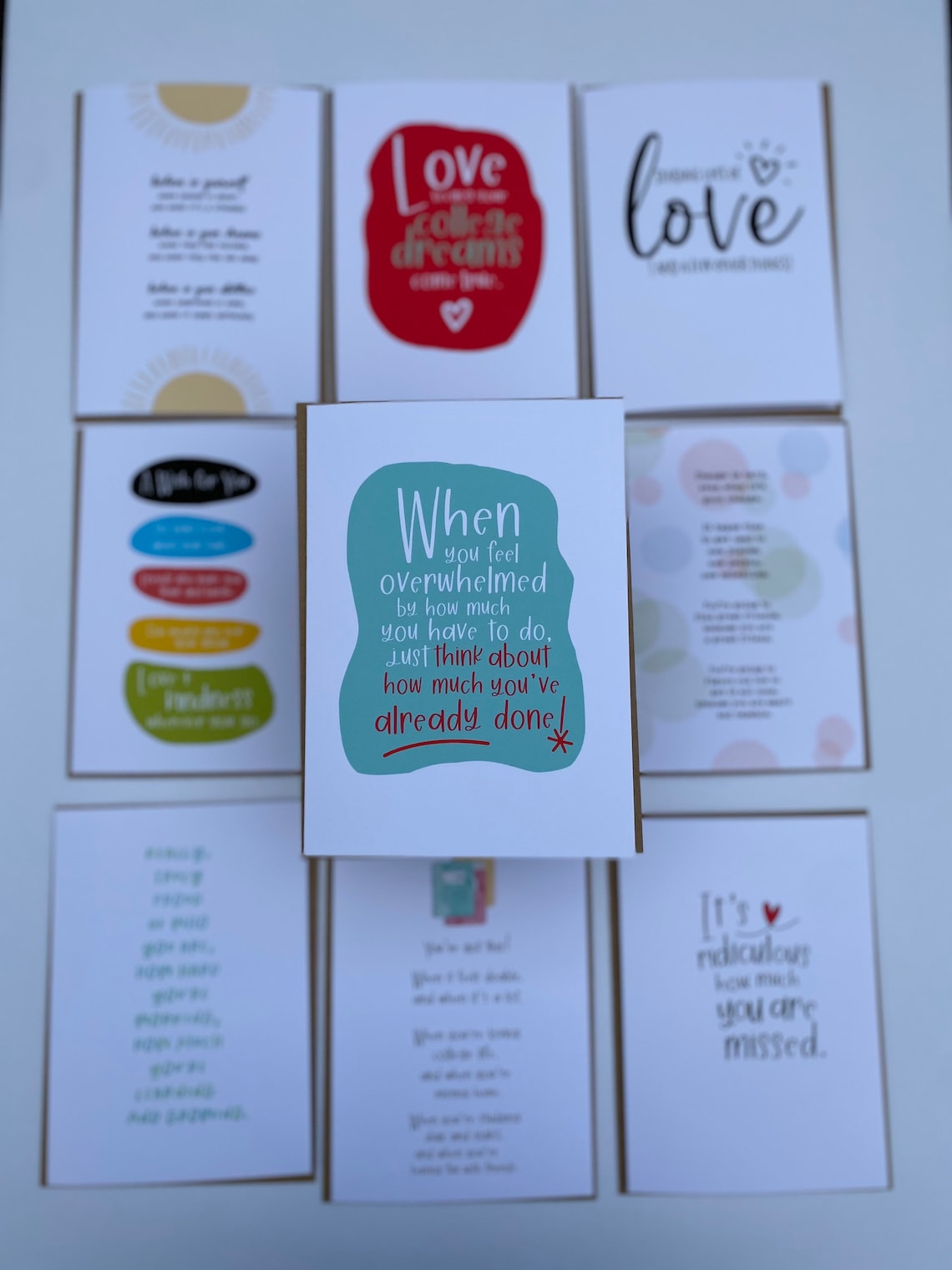 College Card Bundle 9 Cards for College Students Leaving for - Etsy