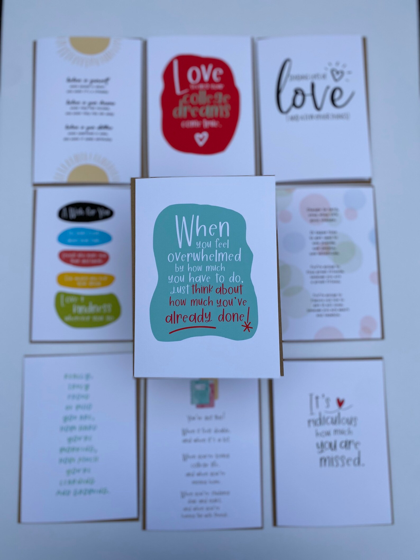 College Card Bundle 9 Cards for College Students Leaving for - Etsy