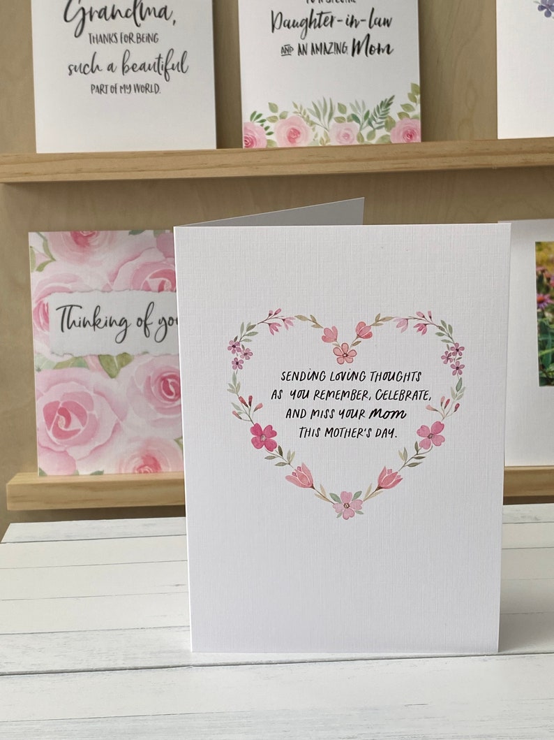 Sympathy Card: First Mother's Day Without Mom, Bereavement Gift - Etsy